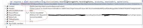Sometimes Got Error While Calling Download Api For Recorded File From Azure Communication