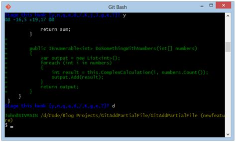 Git Quick Reference Interactive Patch Staging With Git Add P John Atten