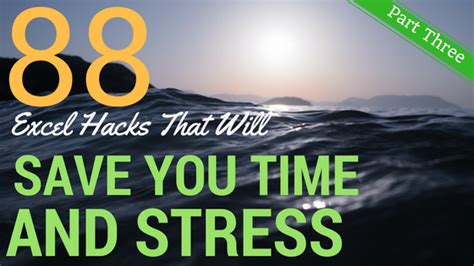 88 Excel Hacks That Will Save You Time And Stress Part 3 I Will Teach You Excel