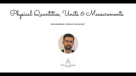 Physical Quantities Units And Measurement O Levels Igcse Mus Initiative Youtube