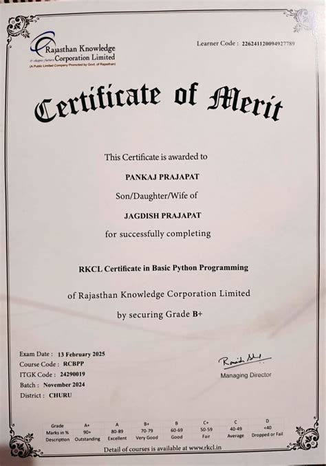 Python Rkcl Certificate Programming Learning Pythonbasics