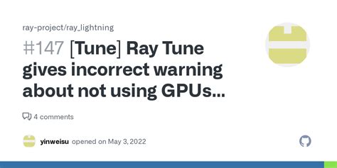 Tune Ray Tune Gives Incorrect Warning About Not Using Gpus When Used With Ray Lightning