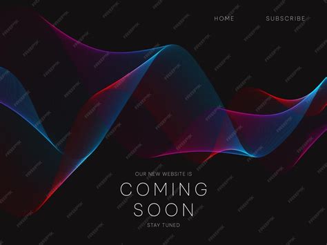 곧 출시될 웹사이트 방문 페이지 디자인 무료 벡터