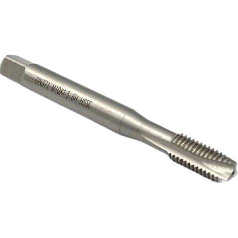 Метчик Torneri М10х1 5 Hsse 6h Din371 Tin для сквозных отверстий 036412