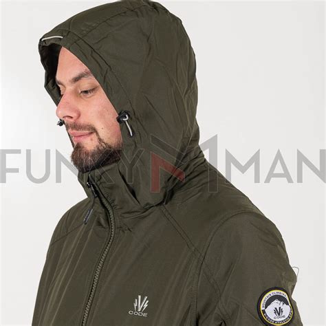 Μπουφάν Jacket Vcode V21 Olive Funkyman Ανδρικά Ρούχα Αξεσουάρ Παπούτσια
