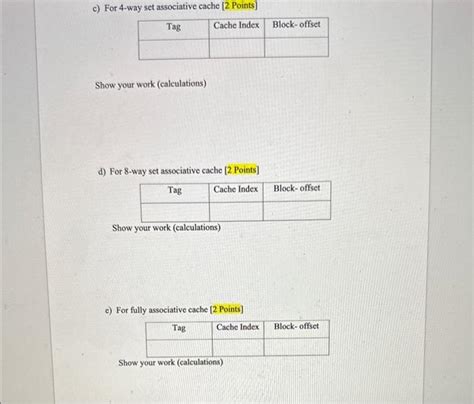 Solved Question 1 Consider A Memory With A 32 Bit Address