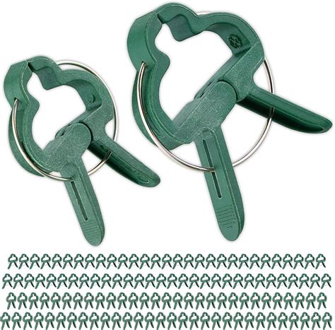 Relaxdays Mollette Per Orchidee Set Da 120 Clip Per Piante Rampicanti