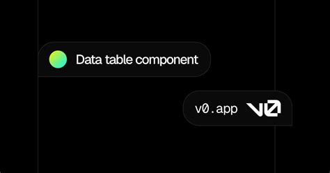 Data Table Component V0 By Vercel