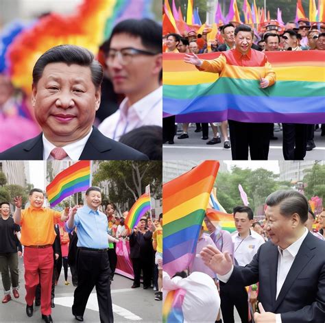 게이 퍼레이드 참석한 시진핑  유머 움짤 이슈 에펨코리아