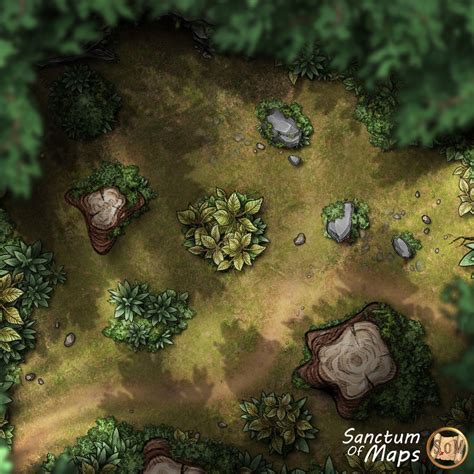 Forest Path Battle Map Dnd Battle Map Dandd Battlemap Dungeons And