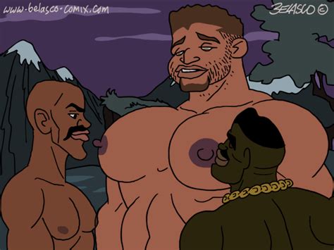 Rule 34 Animated Belascocomix Big Breasts Big Pecs Breast Sucking