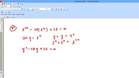 SOLVING EXPONENTIAL EQUATIONS YouTube