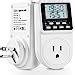 Techbee Digital Programmable Outlet Timer Plug Indoor Short Period Repeat Cycle Timer Switch