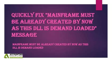 ppt deal with mainframe must be already created by now as this dll is demand loaded powerpoint
