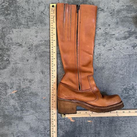 Vintage 90s Bort Carleton Women High Campus Boots Sz Depop