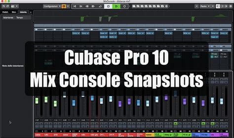 Nuove Funzioni Cubase Pro MixConsole Snapshot Test E Videotutorial Cubase It