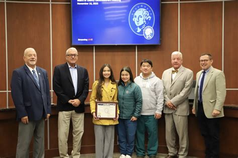 Washington County Commissioners Honor North High Student Celebrate