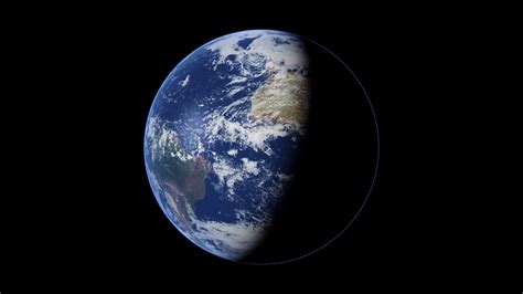 Global 0301 Planet Earth Rotating Half In Stock Motion Graphics Sbv