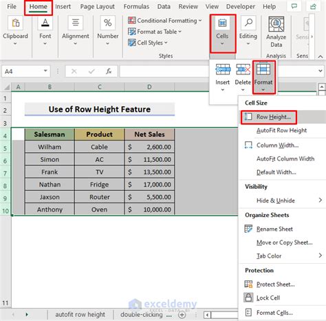 How To Auto Fit Row Height In Excel 5 Useful Ways Exceldemy
