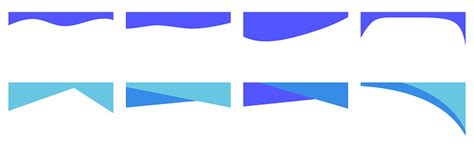 A Collection Of Modern Header Designs Featuring Wave And Geometric