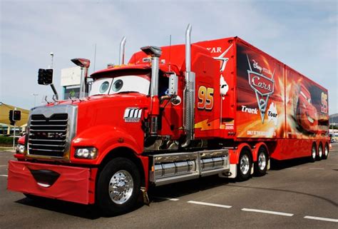 Cars The Movie Mack Does The V8 Supercar Circuit Trucks Big