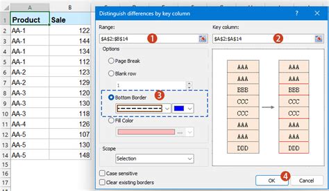 How To Add Border Line Below When Value Changes In An Excel Column