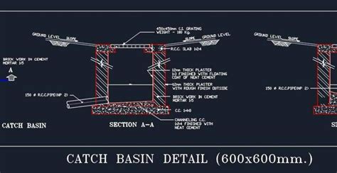 Catch Basin Cad Working Dwg Detail Download Artofit