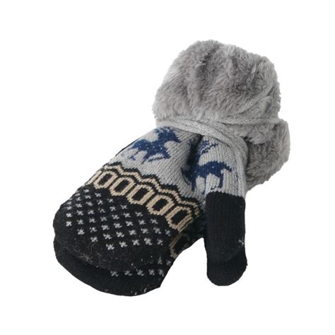 საბავშვო ხელთათმანი საბავშო სქელი პლუშის თბილი შალის ხელთათმანები ხელთათმანი Extra Ge 727340