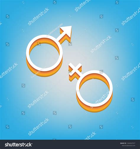 Sex Symbol Sign Vector White Icon เวกเตอรสตอก ปลอดคาลขสทธ Shutterstock
