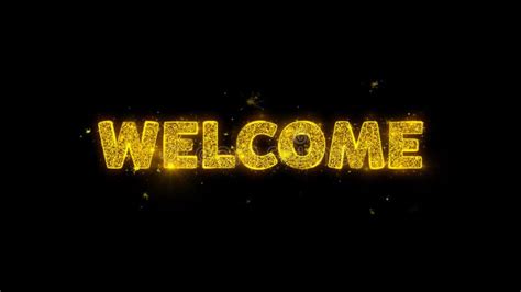 Animated Glitter Background Welcome
