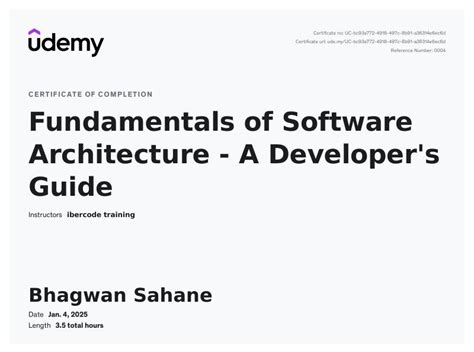 Bhagwan Sahane On Linkedin Softwarearchitecture Udemycertification
