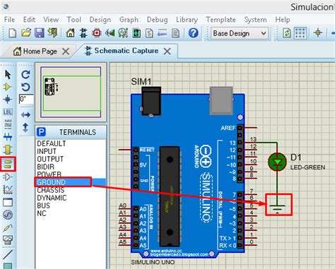 Simulación Arduino encendido de un LED Instalación de Proteus y librerías Arduino