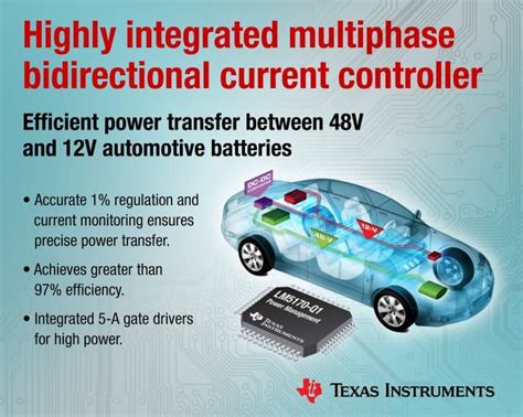 TI Intros Bi DC DC Dual 48 V 12 V Current Controller For Automotive Auto Connected Car News