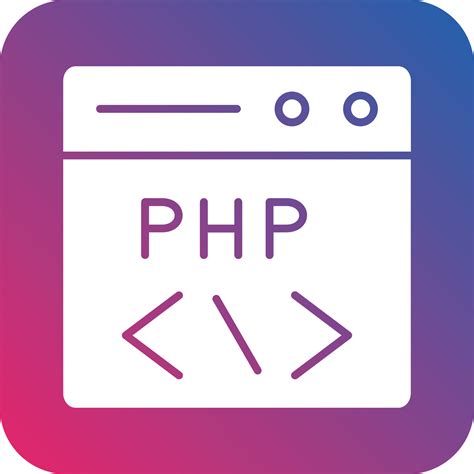 PHP Coding Icon Vector Design Vector Art At Vecteezy