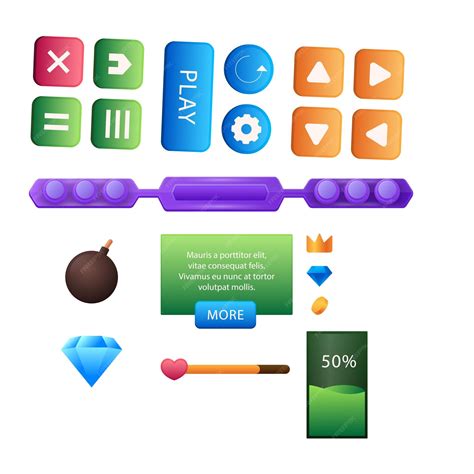 premium vector 8bit pixel arcade game experience bars and energy