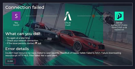 Couldn T Load Resource Np Npcs FiveM Client Support Cfx Re Community