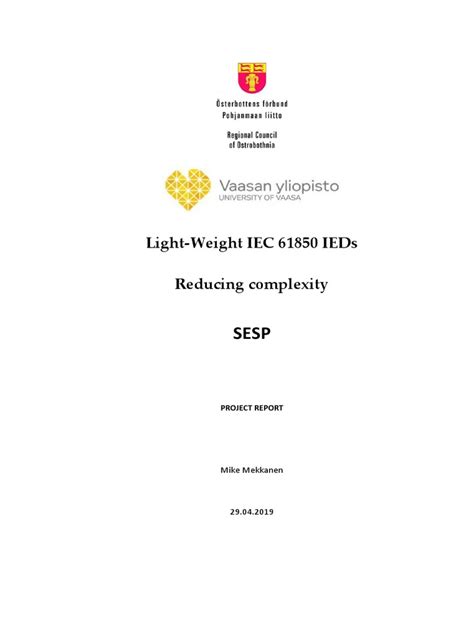 Light Weight Iec 61850 Ieds Reducing Complexity Pdf Osi Model Internet Protocol Suite