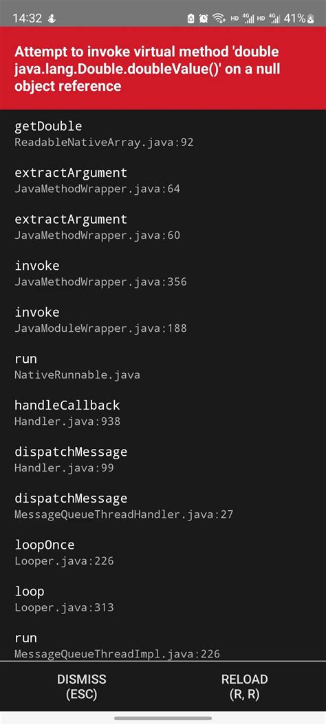 AndroidAttempt To Invoke Virtual Method Double Java Lang Double
