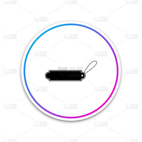 空白标签模板价格标签图标孤立在白色背景空的购物折扣标签旗帜模板的折扣圆形白色按钮矢量图