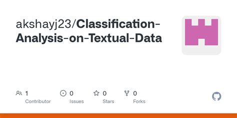 Github Akshayj23classification Analysis On Textual Data