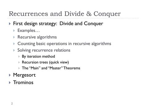 Ppt Divide And Conquer Algorithms Powerpoint Presentation Free