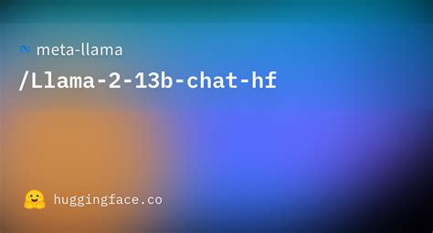 Meta Llama Llama 2 13b Chat Hf Hugging Face