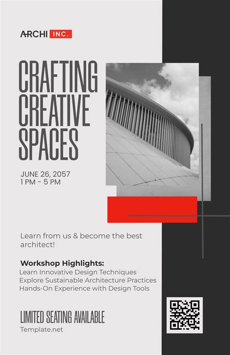 Free Architecture Workshop Poster Template To Edit Online