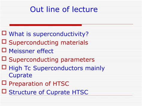 Superconductivity Lecture Notes And Slides Ppt