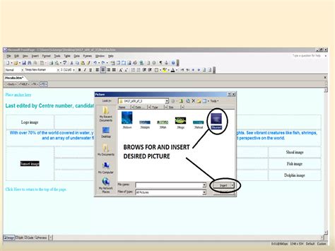 igcse ict 0417 p3 website authoring using front page pptx