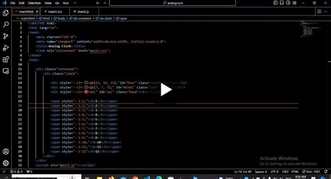 html css javascript analogclock webdevelopment muhammad abdurrahman