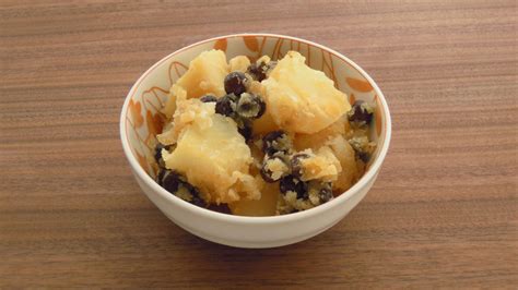 じゃがいもと赤えんどう豆の煮物 レシピ・作り方 まめな料理帖