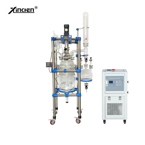 10L Chemical Lab Scale Jacketed Pyrolysis Glass Reactor System China 10L Chemical Lab Scale