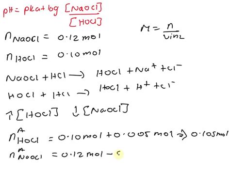 SOLVED Given That Buffer B Contains Ml Of M HOCl And Ml Of M Of NaOCl
