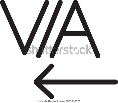 Font Kerning Text Outline Icon Stock Vector Royalty Free 2339060171